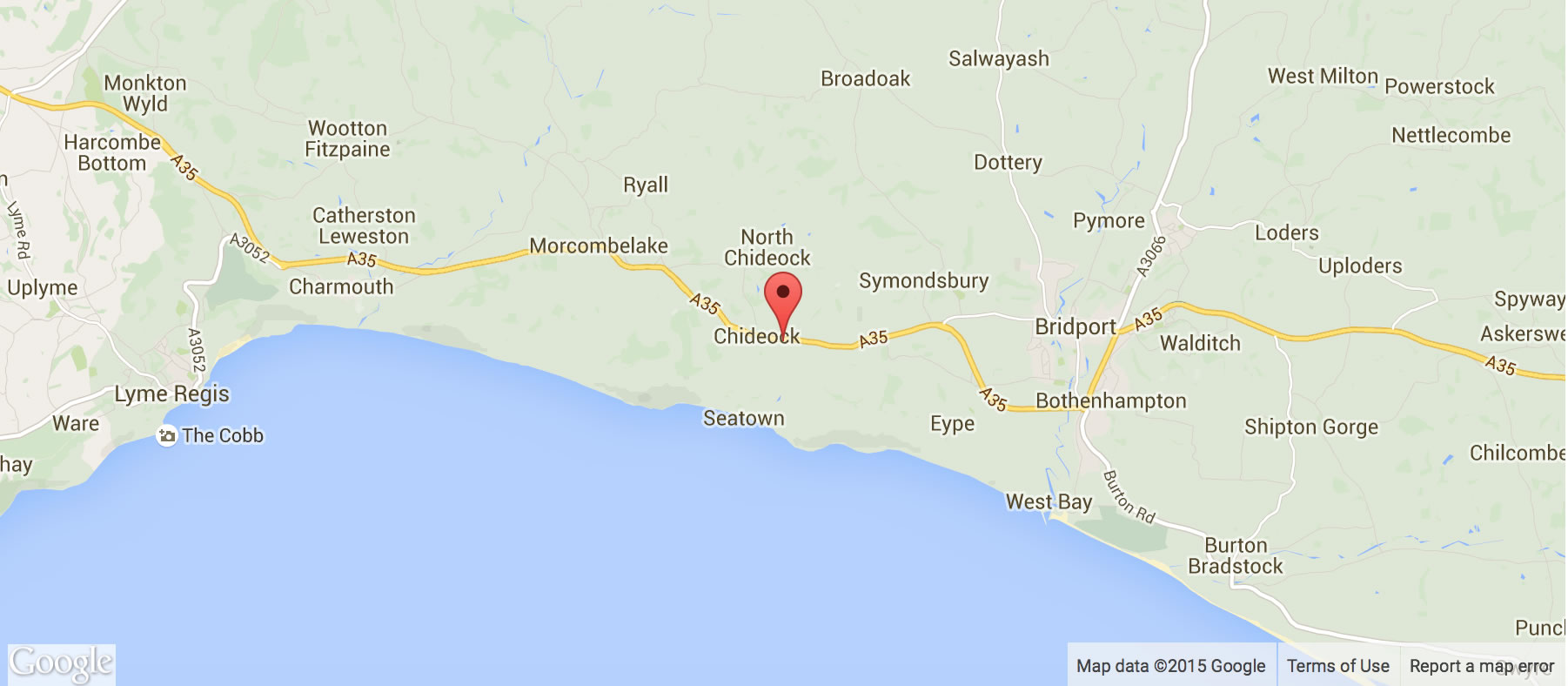 Directions to Pound Cottage in Chideock West Dorset