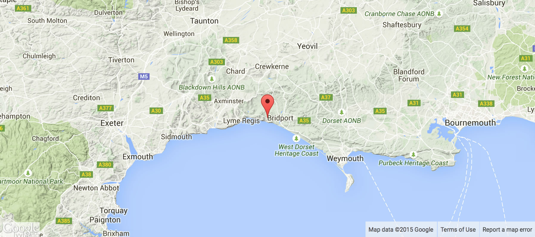 Directions to Pound Cottage in Chideock West Dorset